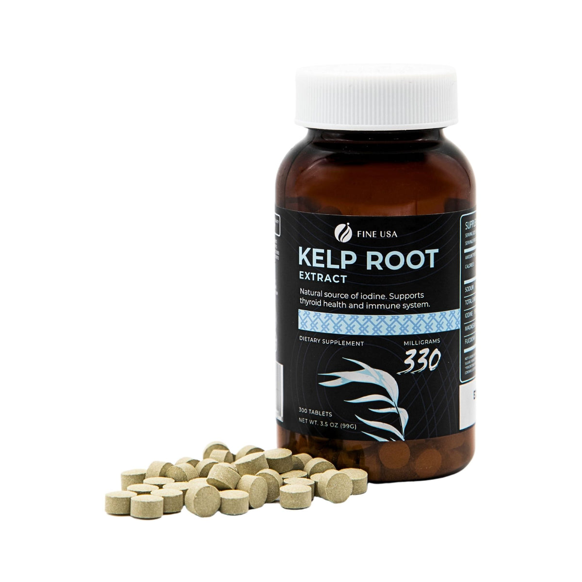 Kelp Root Extract for Natural Iodine Supplement for Thyroid Support ...
